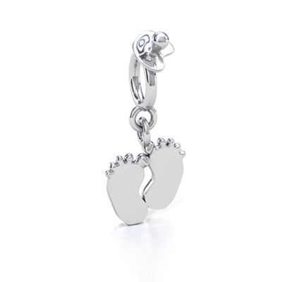 10K Yellow Gold Baby Steps Charm | Jewlr