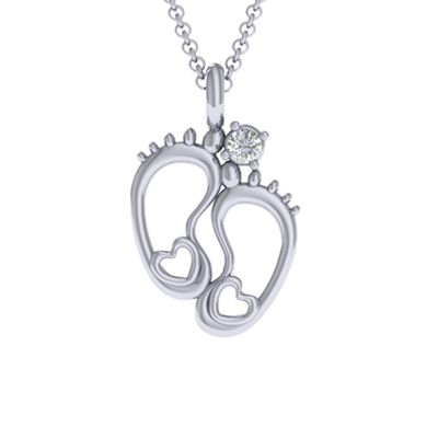 10K Yellow Gold Baby Steps Charm | Jewlr